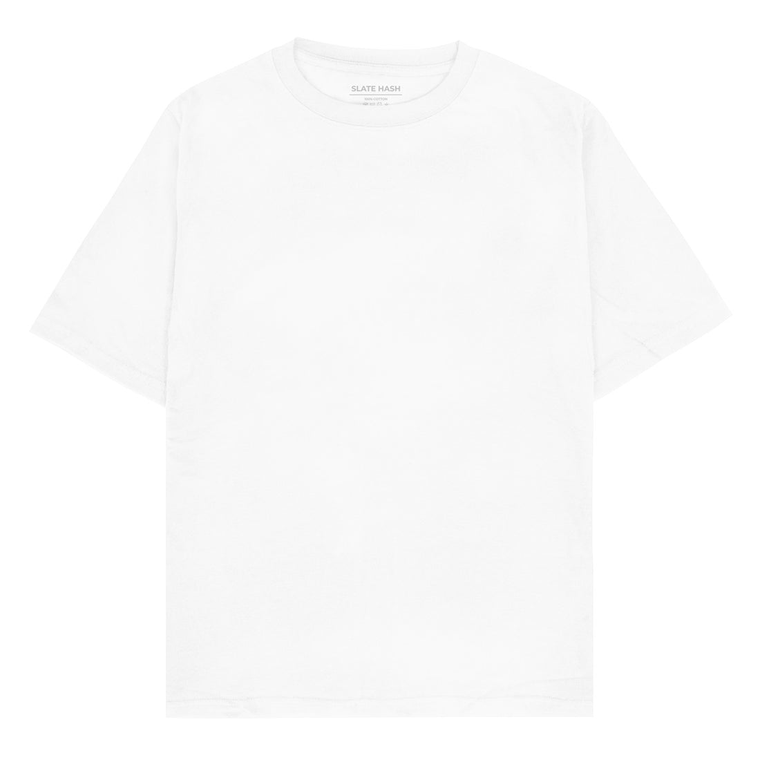 White Plain Oversized T-shirt – SLATE HASH